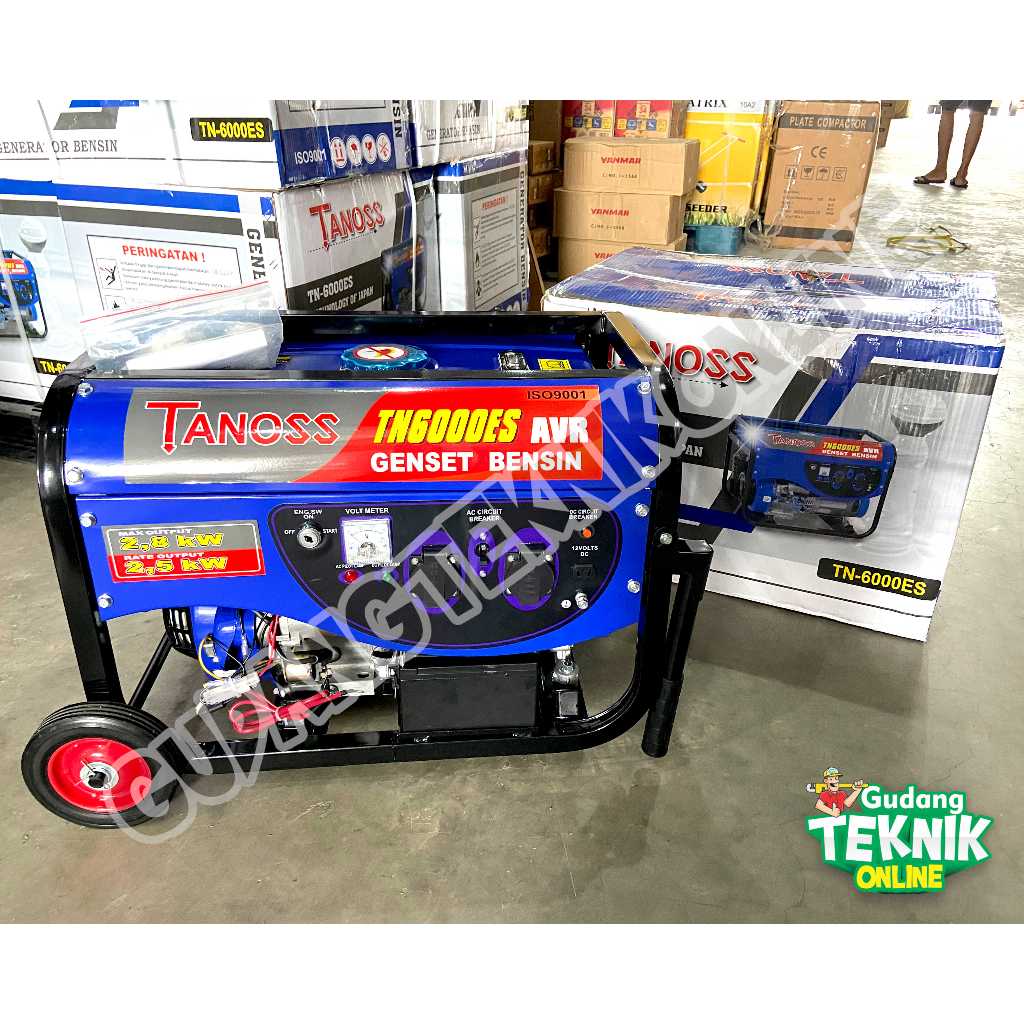 Jual Genset 2500-2800 Watt TANOSS TN6000ES 4Tak / Power Generator Listrik 2500W - 2800W Gasoline ...