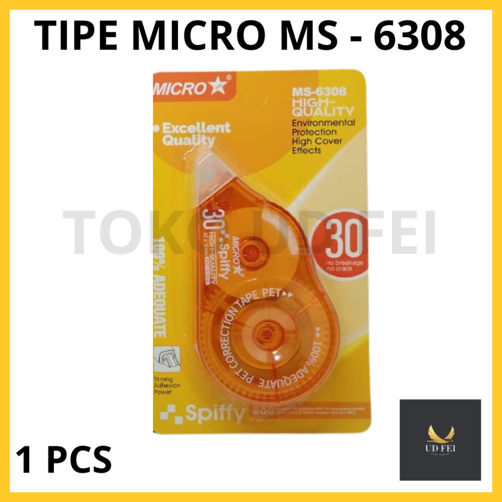 Jual (1 PCS=1 BIJI) Tipe X kertas Micro star/ Correction Tape Microstar ...