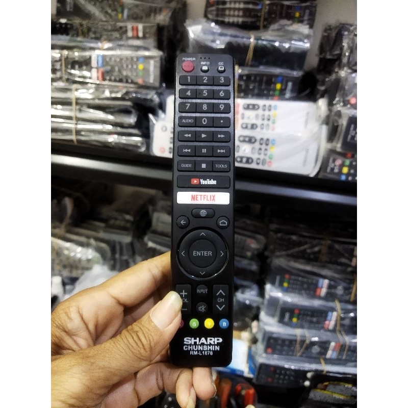 Jual REMOTE TV SHARP AQUOS LCD/LED SMART ANDROID TV GB326WJSA | Shopee ...