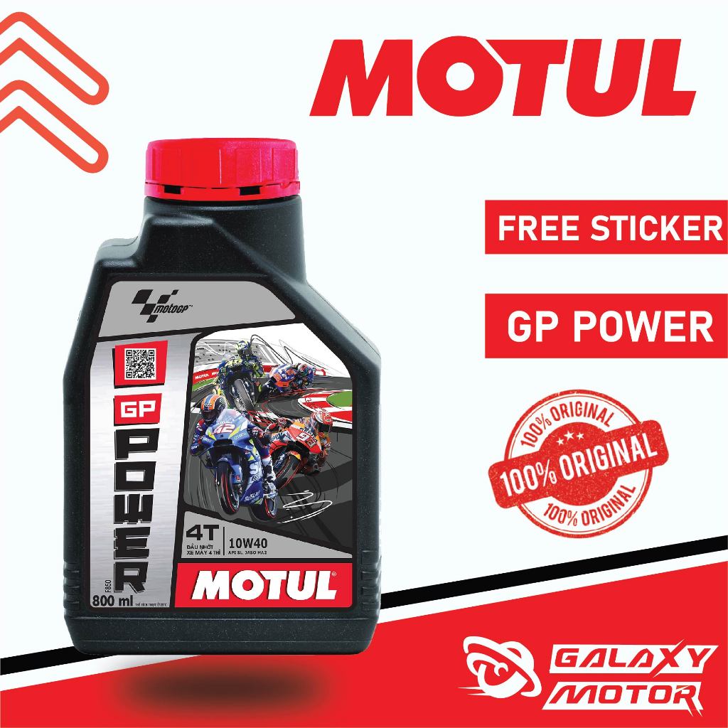 Jual Oli Motor Motul GP POWER 4T 10W40 1L | Shopee Indonesia