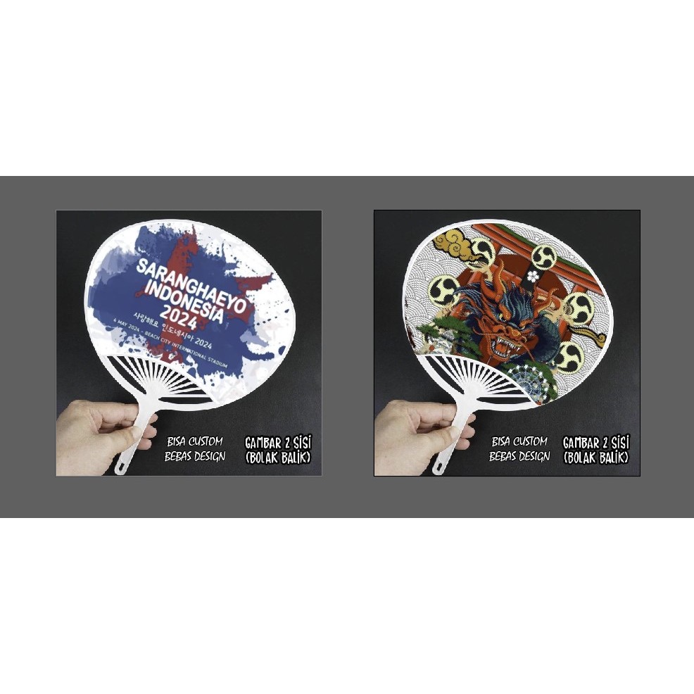 Jual Kipas Kerang Express Uchiwa / Kipas Kerang Event Promosi / Produk ...
