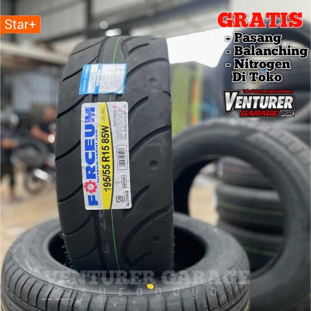 Jual Ban balap/ban semislick ring 15 exp sport forceum 195 55 r15 bukan ...