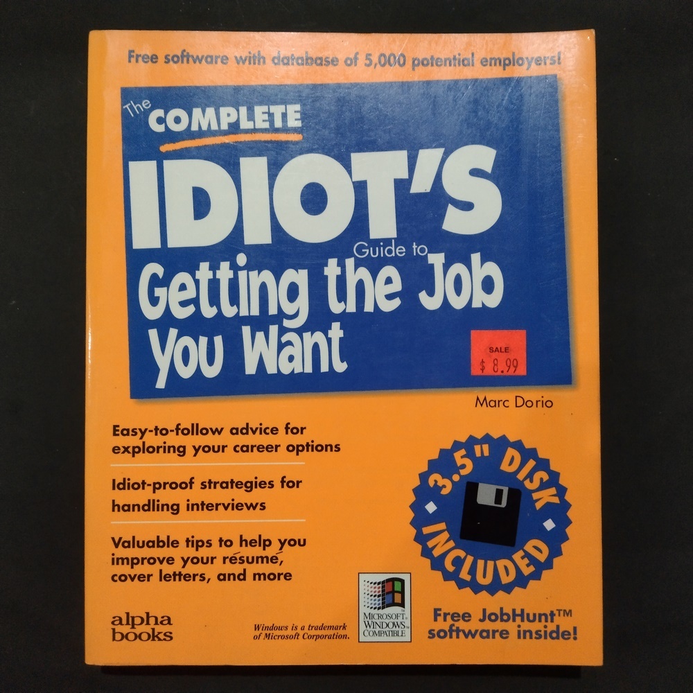 Jual Buku Motivasi - The Complete Idiot's Guide to Getting the Job You ...