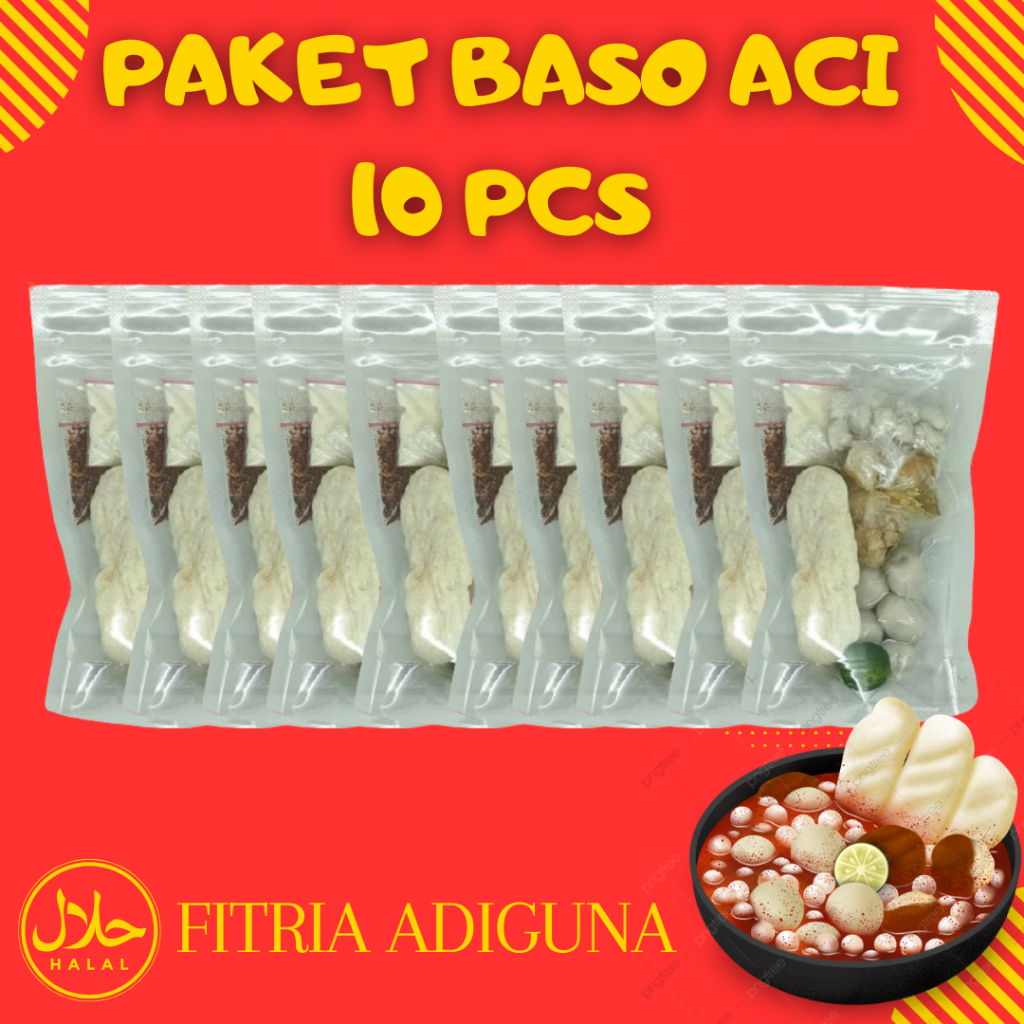 Jual BASO ACI PAKET 10 BUNGKUS MURAH ORIGINAL Bandung Kaldu Ayam Bawang ...