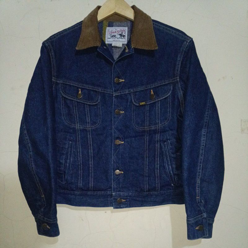 Jual Vintage 70 s Lee Strom Riders Blanket Lined Denim Trucker Jacket | Shopee Indonesia