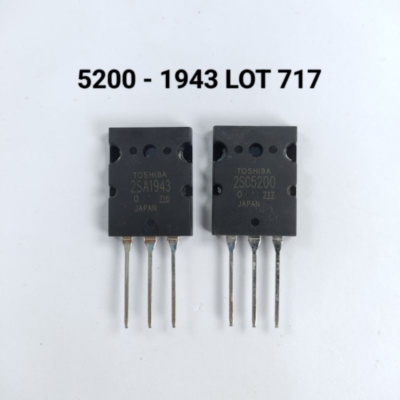Jual TRANSISTOR TOSHIBA C5200 A1943 LOT 716/717 PER SET | Shopee Indonesia