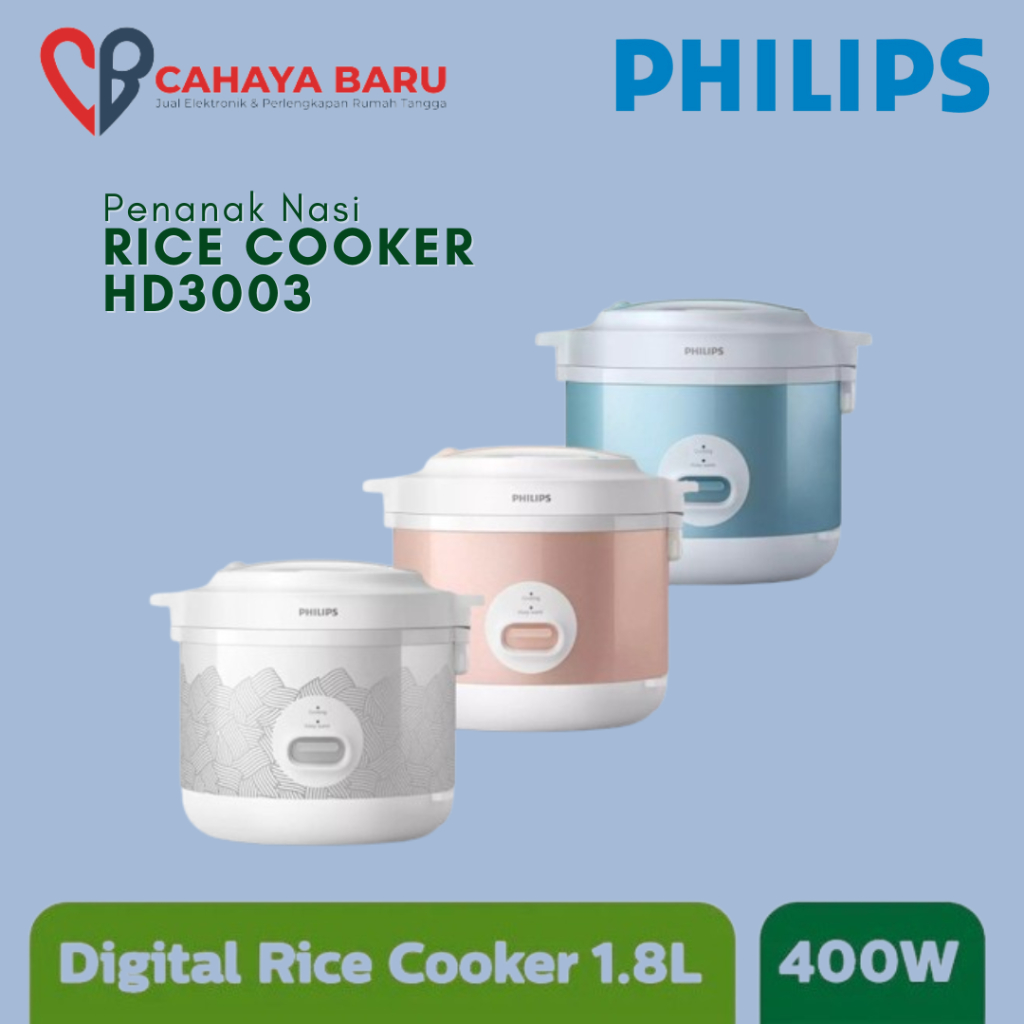 Jual PHILIPS RICE COOKER 1.8L HD3003 | Shopee Indonesia