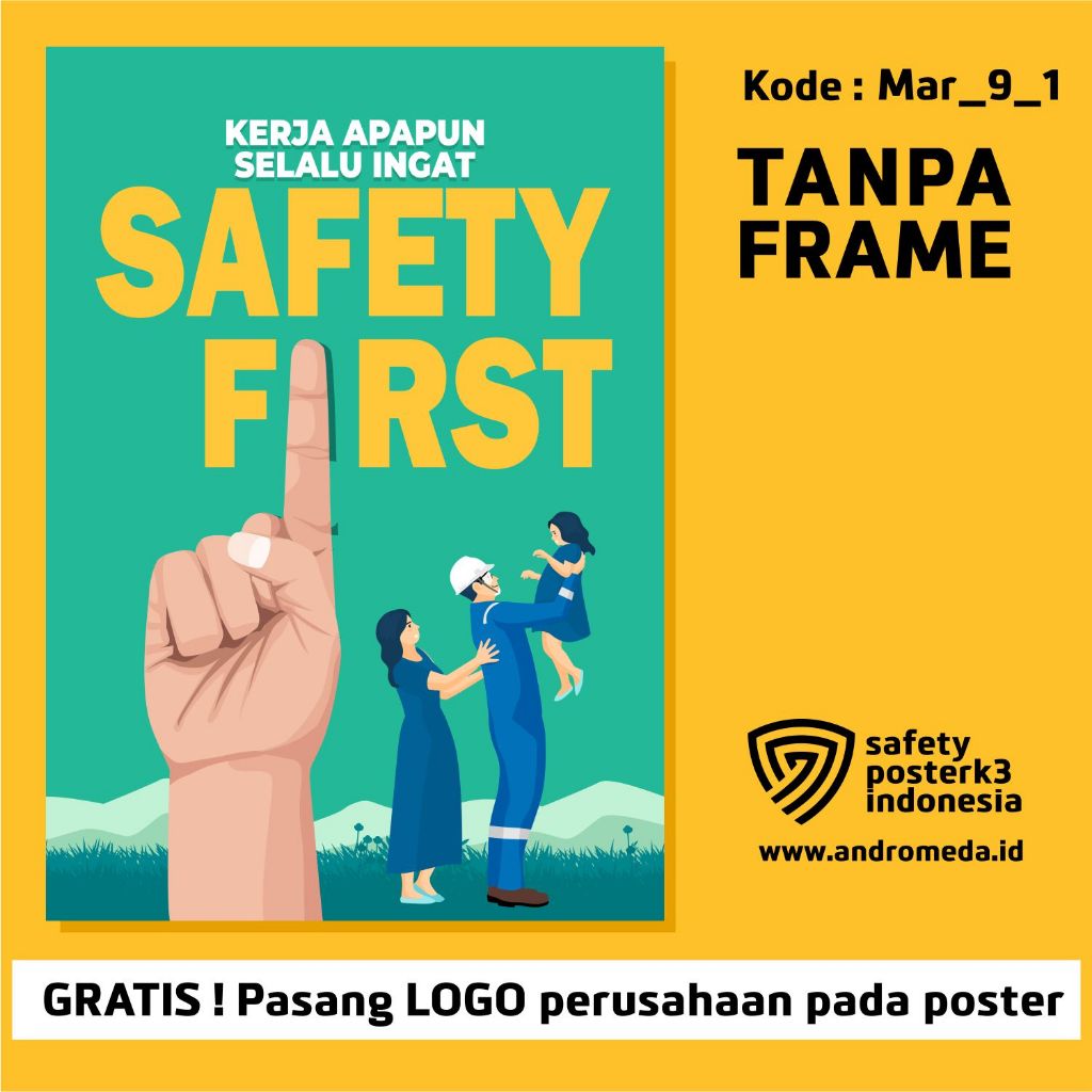 Jual Poster K3 Slogan Safety, Utamakan Keselamatan 9_1 A3 | Shopee ...
