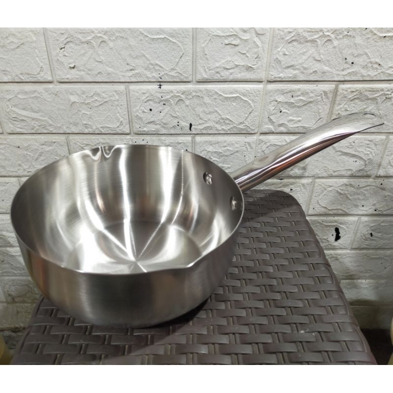 Jual Panci Susu Stainless Steel Tebal 20cm Titanium / Sauce Pan ...