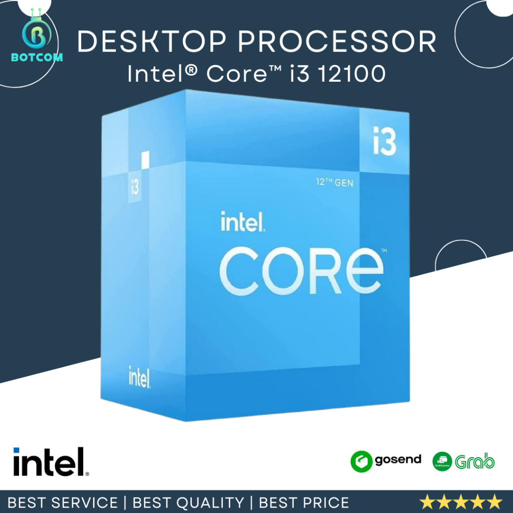 Jual INTEL CORE I3 12100 ALDER LAKE SOCKET LGA1700 - 4 CORES 8 THREADS - 3.3GHz UP TO 4.3GHz ...