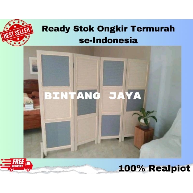 Jual READY STOK Sketsel Rotan Sintetis Pembatas Ruangan Partisi Sekat ...