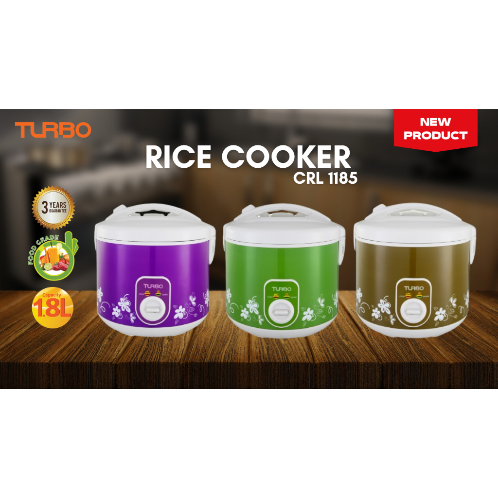 Jual [NEW] Turbo Rice Cooker Penanak Nasi 1,8 Liter CRL 1185 Tiga ...