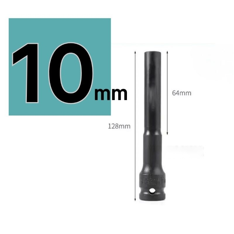 Jual Mata Kunci Shock Extra Panjang 130mm Impact 1/2", Pas Sok Socket 7-24 mm, Kualitas Bagus ...