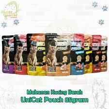 Jual UNICAT Sachet 85Gr | Makanan Kucing Basah Wet Pouch Ekonomis ...