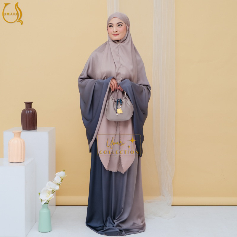 Jual UmariMukena - Mukena Armani Gradasi Dewasa 2 in1 Armani Silk ...
