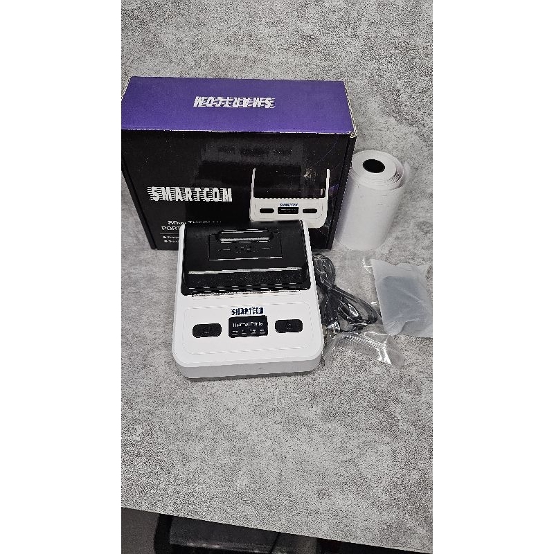 Jual Printer Thermal Bluetooth 80mm SMARTCOM with Baterai + Bluetooth USB Cetak Resi Alamat ...