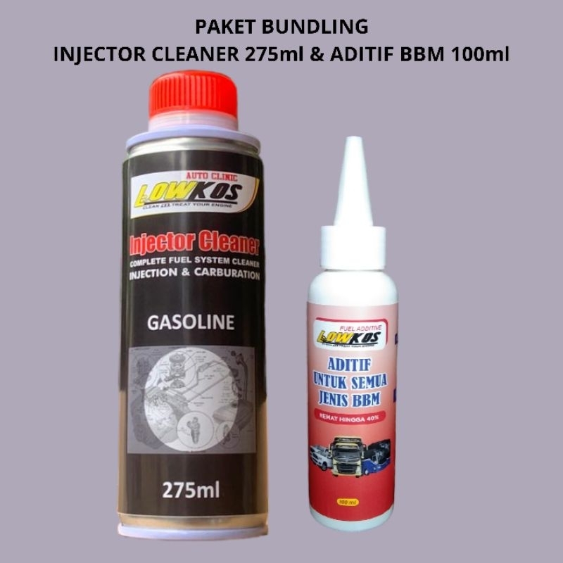 Jual LOWKOS Paket Servis Injeksi Mobil : 1 Botol Injector Cleaner 275ml ...