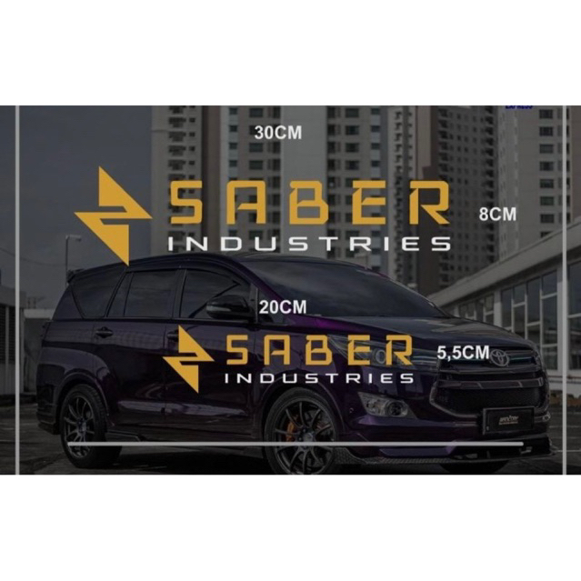 Jual STIKET SABER INDUSTRIES | STIKER CUTTING | SABER | Shopee Indonesia