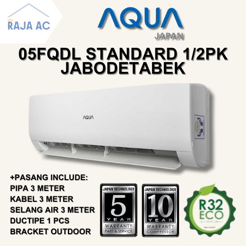 Jual AC AQUA 1/2 PK Standard 05FQDL FREE PASANG + AKSESORIS | Shopee Indonesia