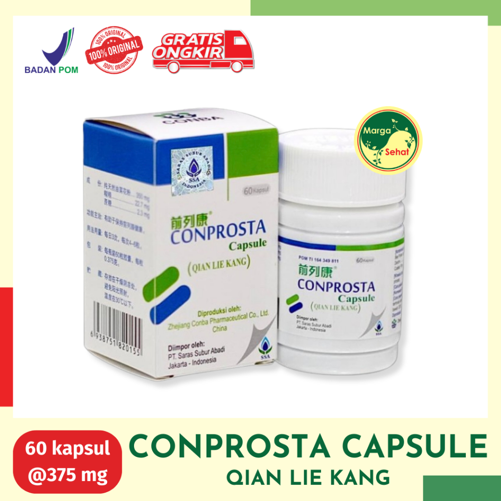 Jual CONPROSTA CAPSULE 60 KAPSUL / QIAN LIE KANG / OBAT PROSTAT ...