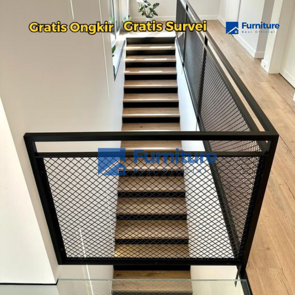 Jual railing tangga minimalis / reling tangga minimalis / raling tangga minimalis modern ...