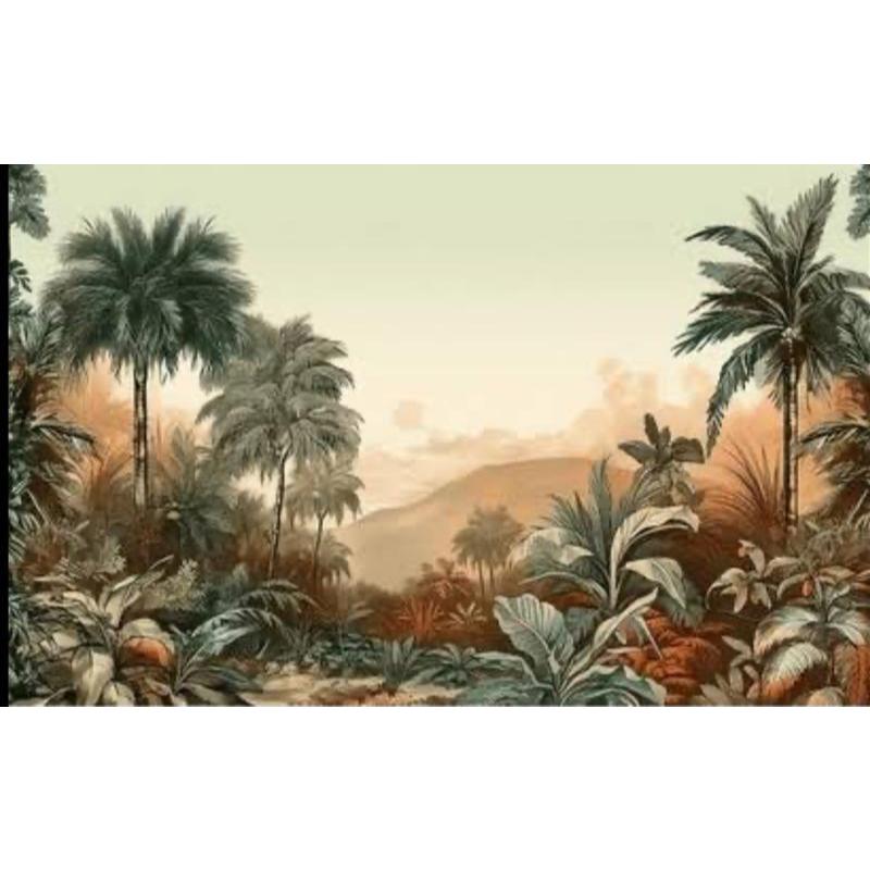 Jual Backdrop/Background/Wallbanner/MMT Dekorasi Pelaminan Tropical ...