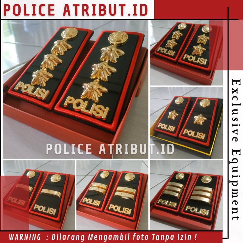 Jual PANGKAT PDH POLRI IPDA IPTU AKP KOMPOL AKBP KOMBES Lis Merah ...