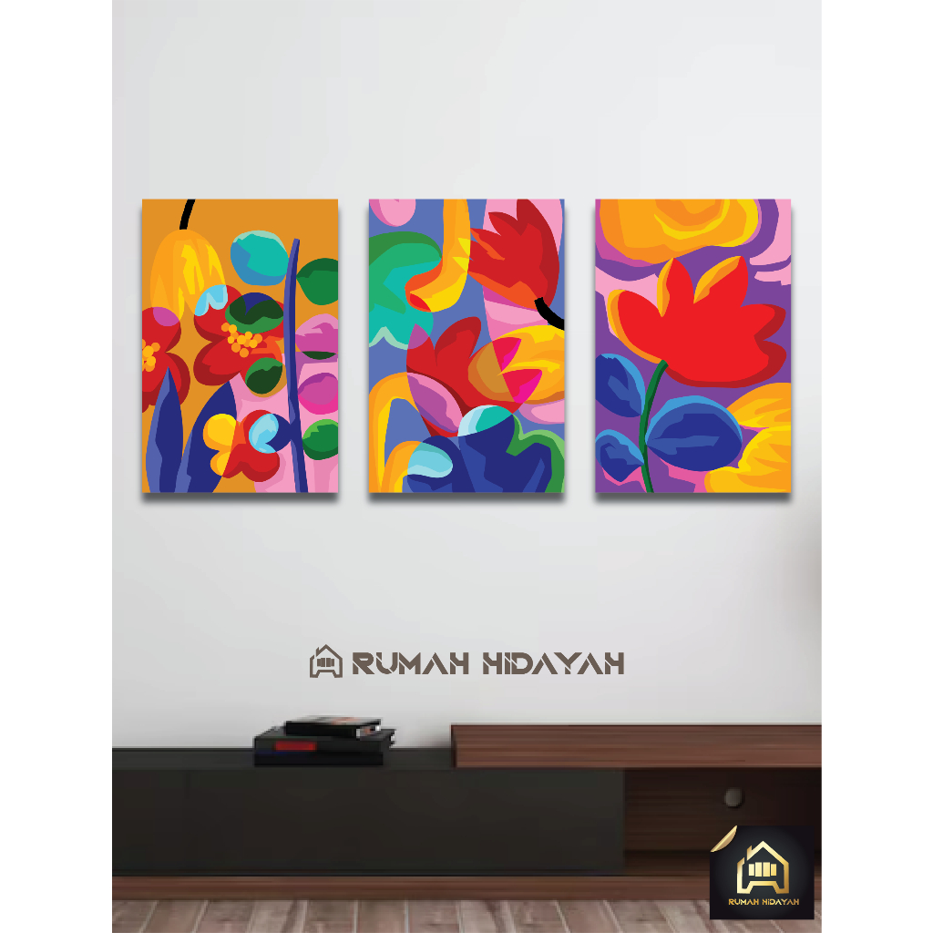 Jual Hiasan Dinding Bunga Realistik Aesthetic 20X30 | Hiasan Dinding ...