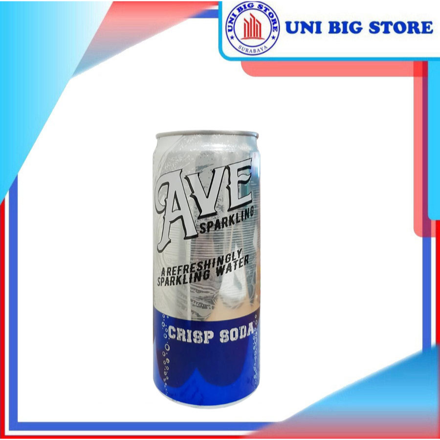 Jual AVE Sparkling Crisp Soda Water Can 325 ml Kaleng | Shopee Indonesia