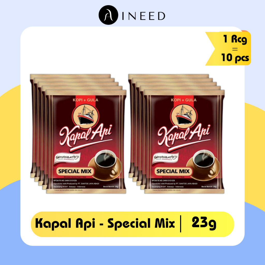 Jual Kopi Kapal Api 23 gr [1 RENCENG @10 PCS] | Shopee Indonesia