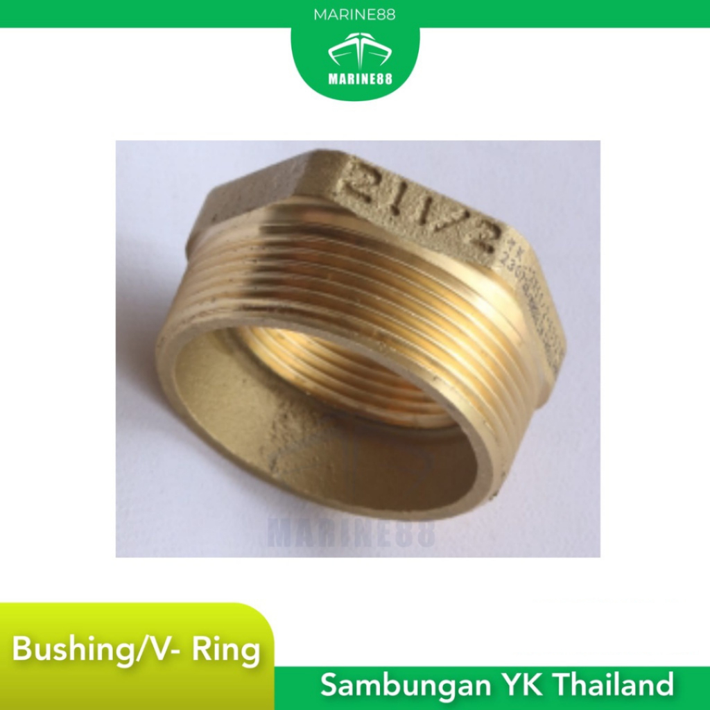 Jual BUSHING 2" x 1" / V-RING / SAMBUNGAN KUNINGAN YK | Shopee Indonesia