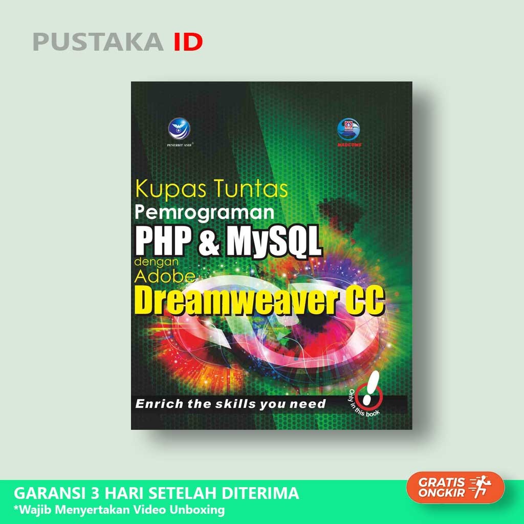 Jual Buku Kupas Tuntas Pemrograman PHP Dan MySQL Dengan Adobe Dreamweaver CC - Original | Shopee ...