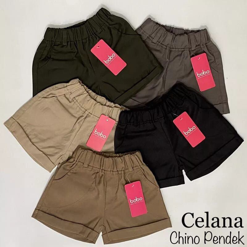 Jual Celana Chino Pendek Anak Laki Laki Perempuan Usia 1 - 5 Tahun | Shopee Indonesia