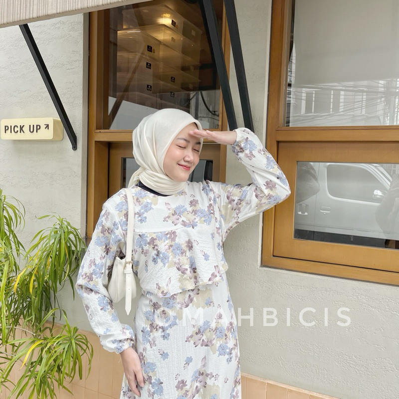 Jual Himari Dress korean vintage- Dress Korea- Dress crinkle - Dress ...