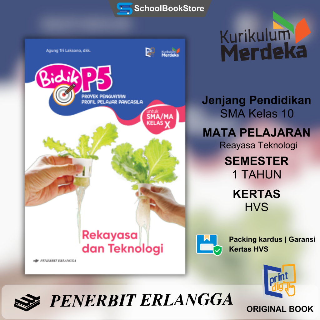 Jual Buku ERLANGGA BIDIK P5 KELAS 10 SMA KURIKULUM MERDEKA Terbaru ...