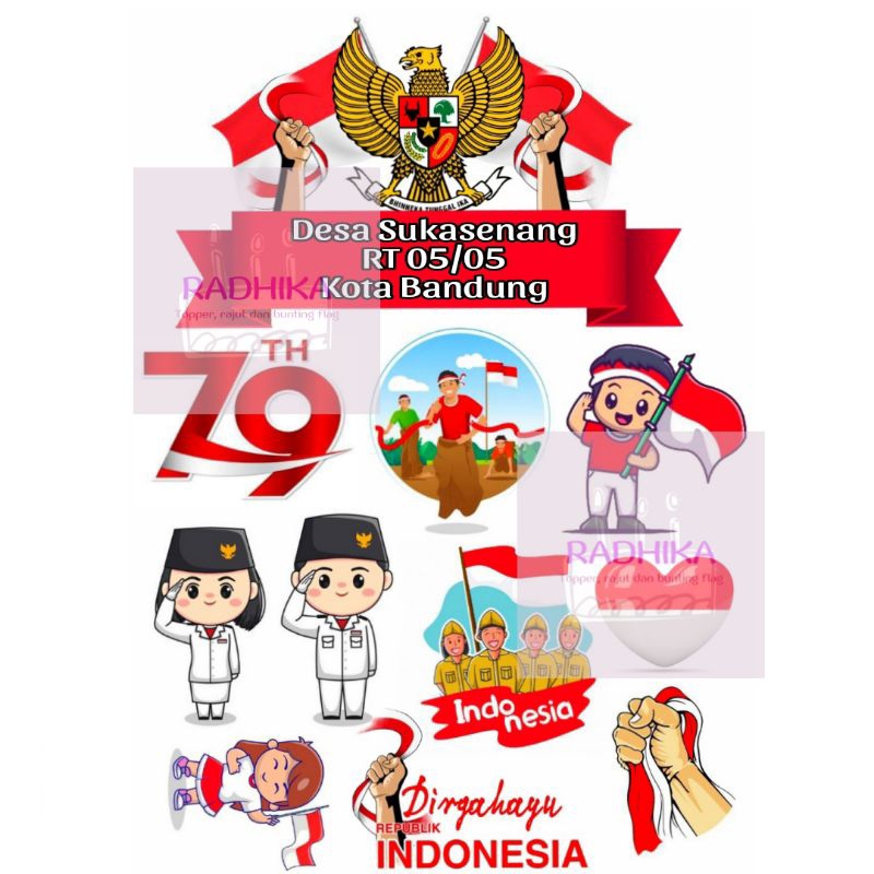 Jual Topper kue tumpeng dirgahayu kemerdekaan 17 Agustus custom ucapan ...