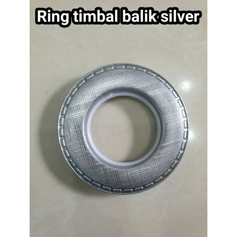 Jual ring timbal balik silver ukuran diameter 8cm gorden gordyn korden ...