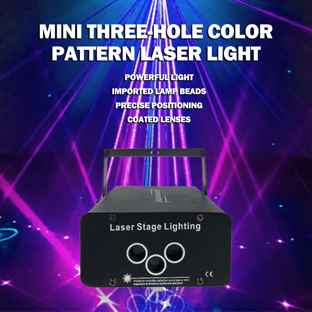 Jual mini Sinar laser pola warna tiga lubang lampu merah, hijau dan ...