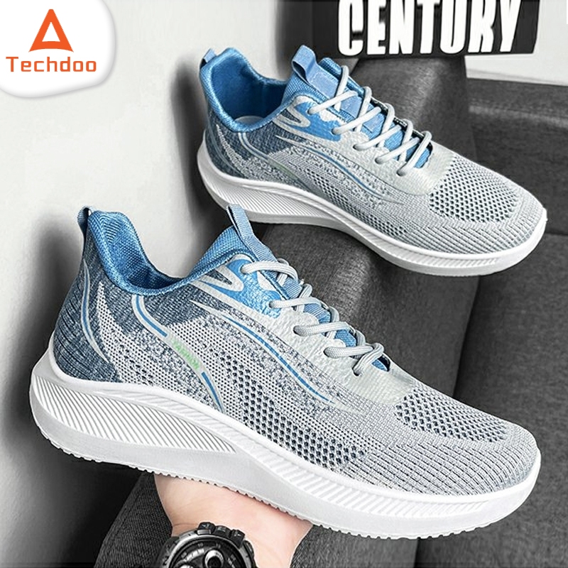 Jual Techdoo Sepatu Pria Sneakers Running Shoes Men Sepatu Olahraga Sport Casual Sepatu Sekolah ...