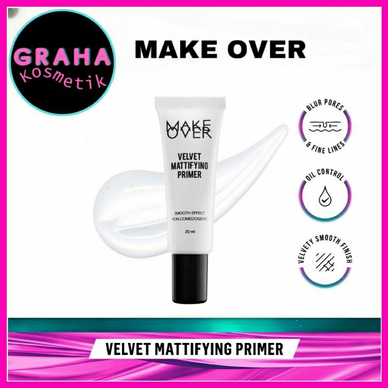 Jual MAKE OVER VELVET MATTIFYING PRIMER 20ML / PRIMER MAKE UP / PRIMER ...