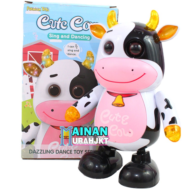Jual MAINAN ANAK MURAH CUTE COW SING & DANCING PR-17719 ROBOT SAPI LUCU ...