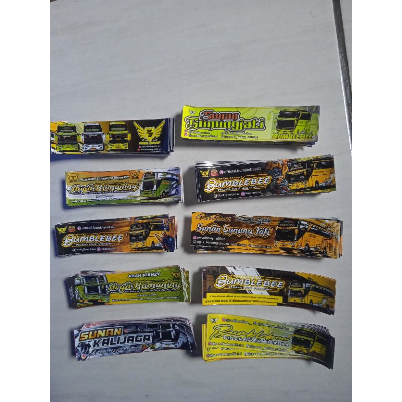 Jual stiker pecel balap paket komplit isi 10 bus | Shopee Indonesia