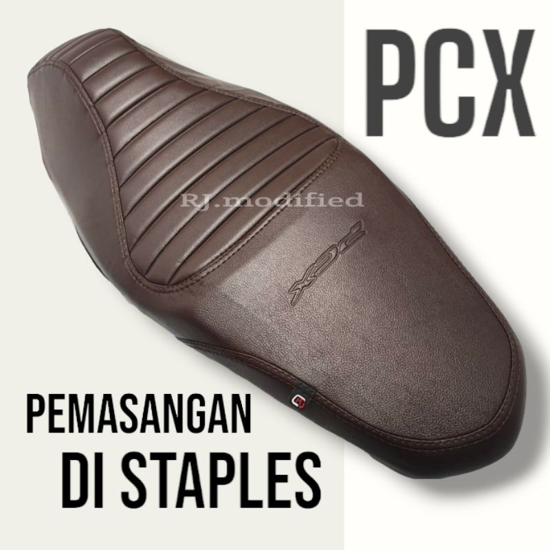 Jual SARUNG JOK MOTOR PCX Caferacer ( Pemasangan Di Staples ) | Shopee ...
