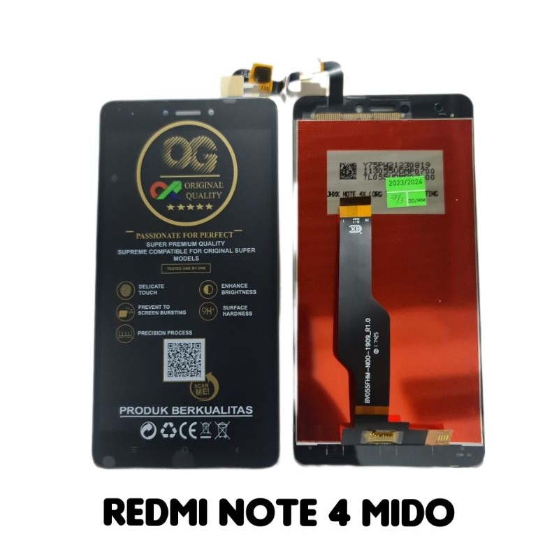 Jual LCD TS TOUCHSCREEN REDMI NOTE 4X SNAPDRAGON MIDO SOKET TS ATAS FULLSET | Shopee Indonesia