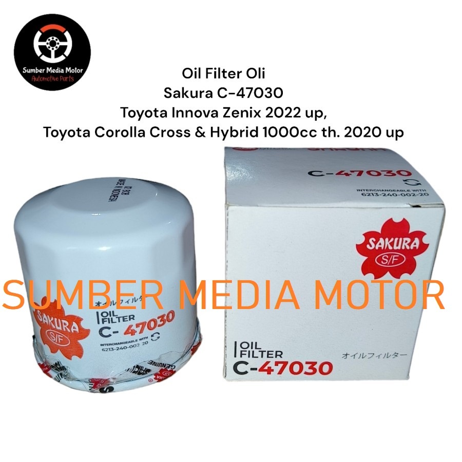 Jual Sakura Oil Filter Oli C-47030 Toyota Innova Zenix 2000cc tahun ...