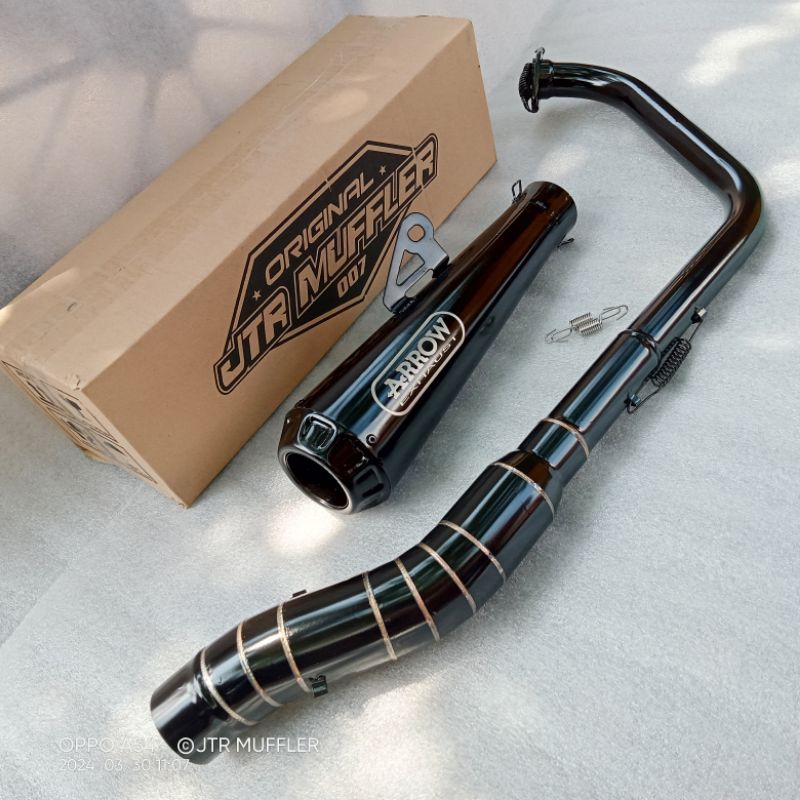 Jual Knalpot Arrow black vixion satria fu sonic supra gtr jupiter mx ...