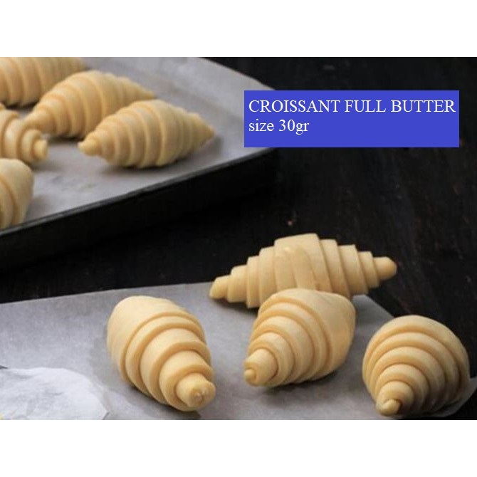 Jual Bonne Mere Croissant Full Butter Dough 30gr/pcs Frozen | Shopee ...