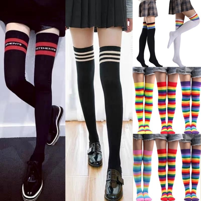 Jual FeelMe KK-013 kaos kaki overknees 60cm golf premium selutut ...