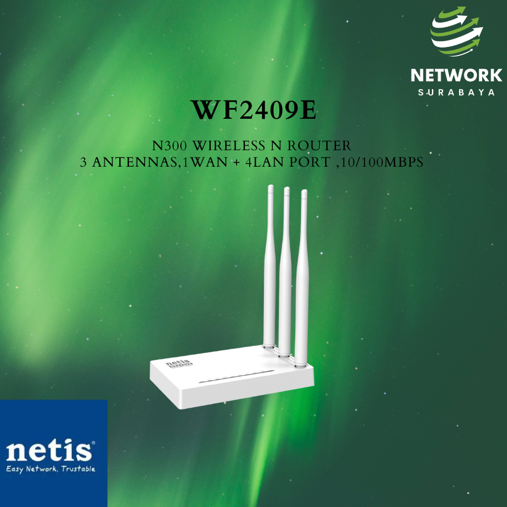 Jual NETIS WF2409E N300 WIRELESS N ROUTER | Shopee Indonesia