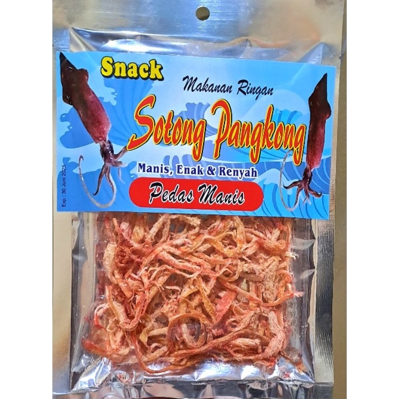 Jual Sotong Pangkong-Snack JuHi enak-Oleh2 Khas Pontianak | Shopee ...